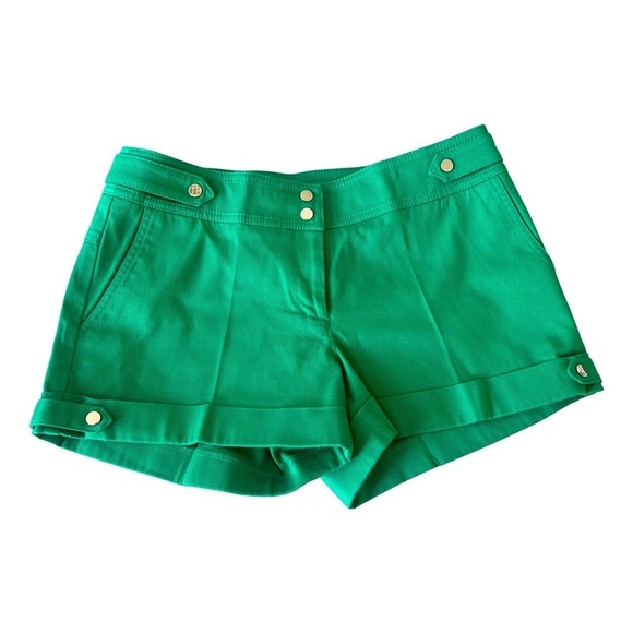 Cache | Shorts | Cach Emerald Green Cuffed Denim Chino Shorts | Poshmark